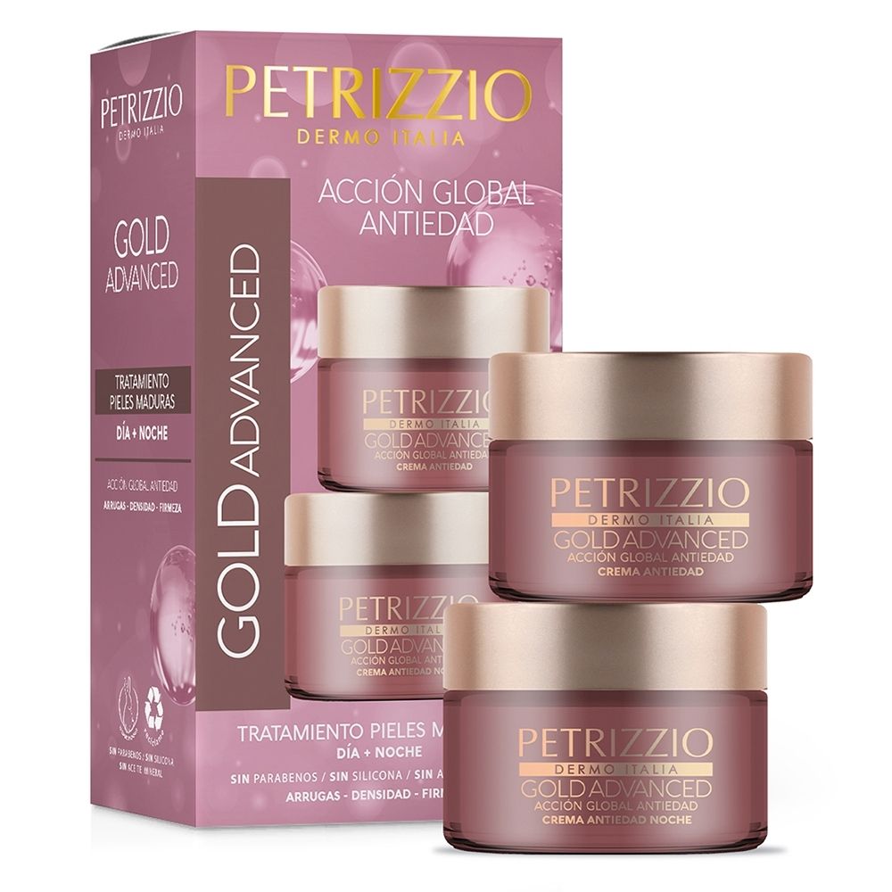 Set de Cremas Antiedad Gold Advanced +60 | Cruz Verde