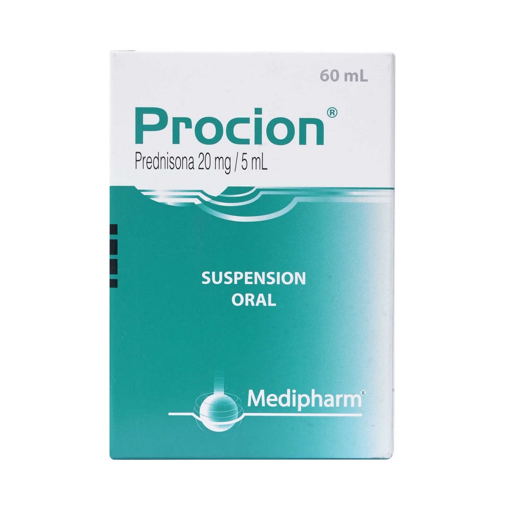 Procion Prednisona 5 mg Suspensión Oral 60 mL | Cruz Verde