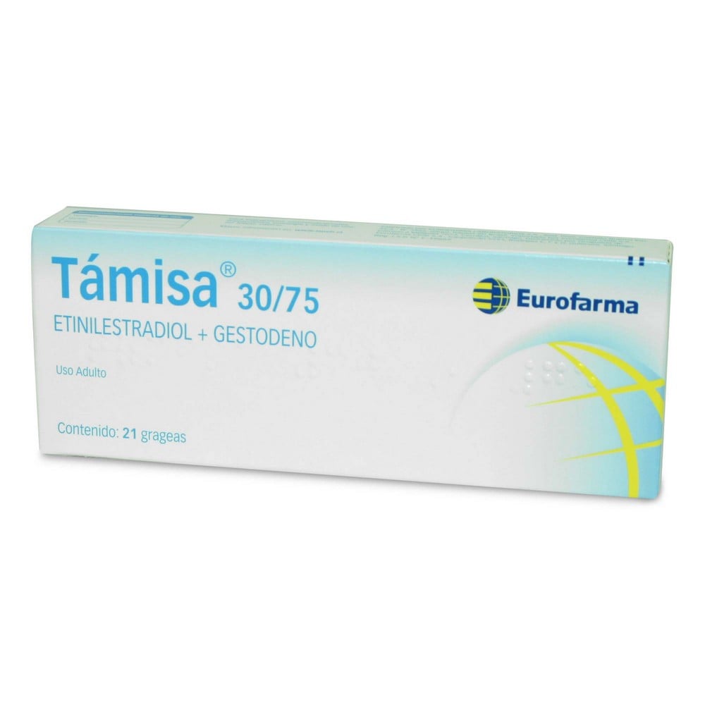 Támisa Etinilestradiol + Gestodeno 30 mcg / 75 mcg 21 Grageas | Cruz Verde