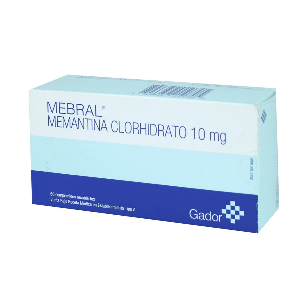Mebral Memantina 10 mg 60 Comprimidos Recubiertos