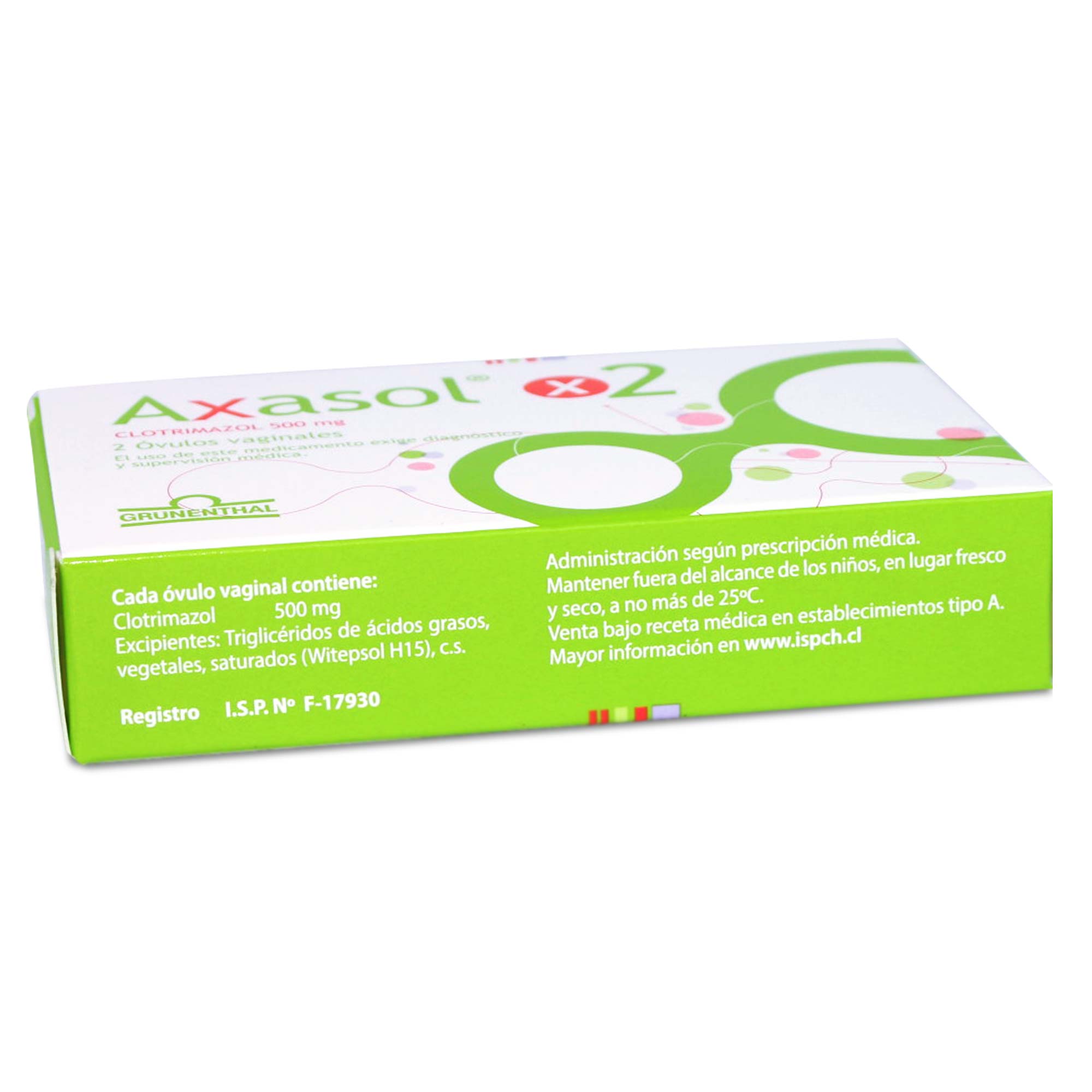 Axasol Clotrimazol 500 mg 2 Óvulos | Cruz Verde