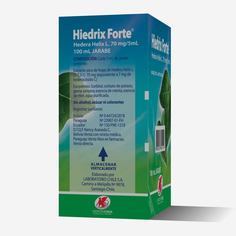 Hiedrix Jarabe 70 mg/5mL 100 mL | Farmacias Cruz Verde