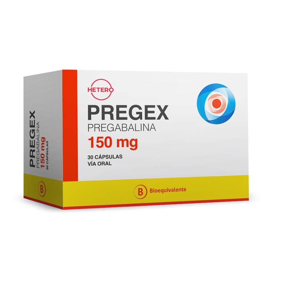 Pregex Pregabalina 150 mg 30 Cápsulas | Cruz Verde