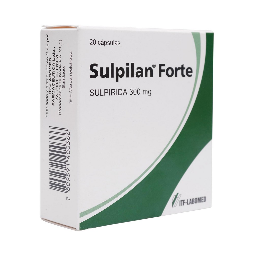 Sulpilan Forte Sulpirida 300 mg 20 Cápsulas | Cruz Verde