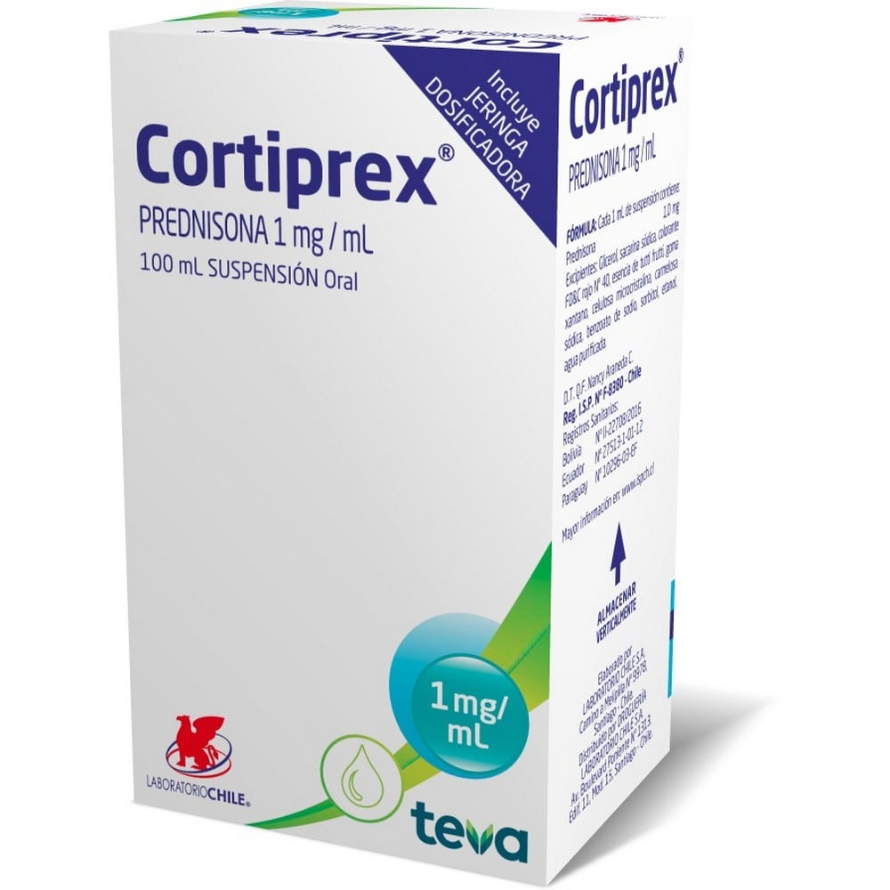 Cortiprex Prednisona 1 mg Suspensión 100 mL | Cruz Verde