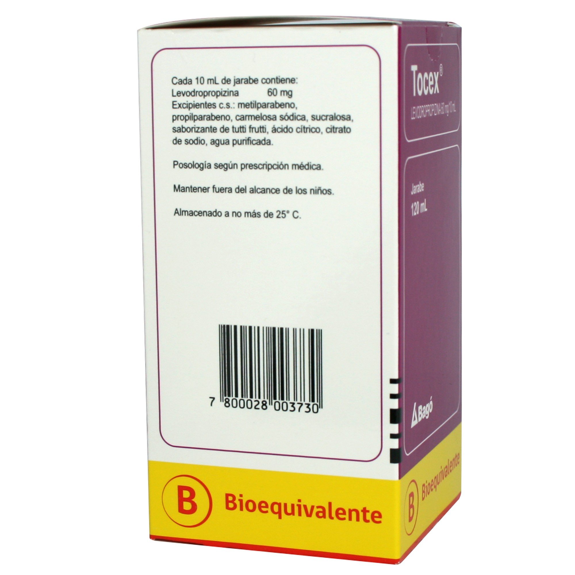 Tocex Levodropropizina 60 mg / 10 mL Jarabe 120 mL | Cruz Verde