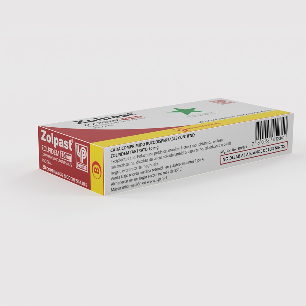Zolpast Comprimidos Bucodispersables Zolpidem 10 mg 30 comprimidos ...