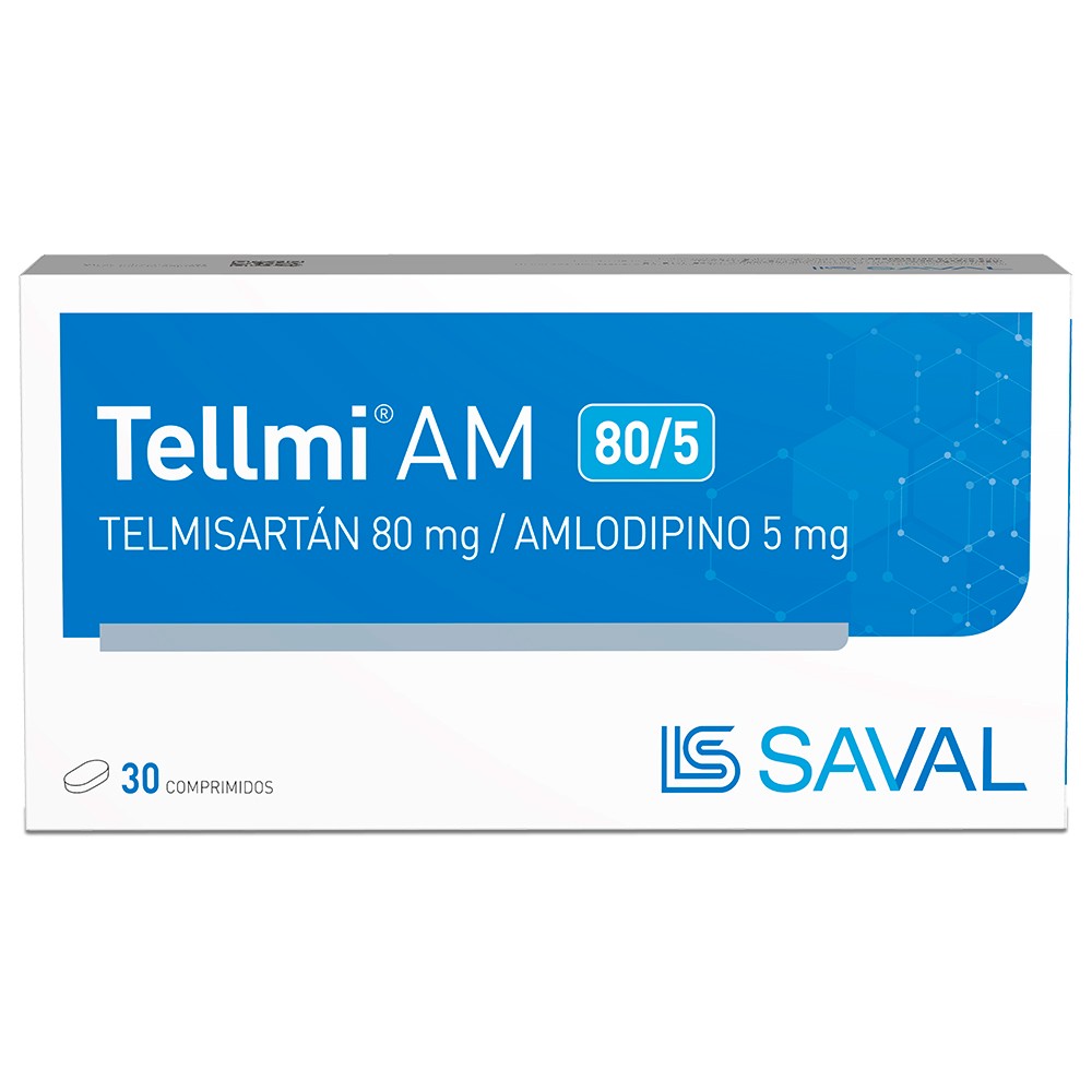 Tellmi AM (80 / 5 mg) 30 Comprimidos | Cruz Verde