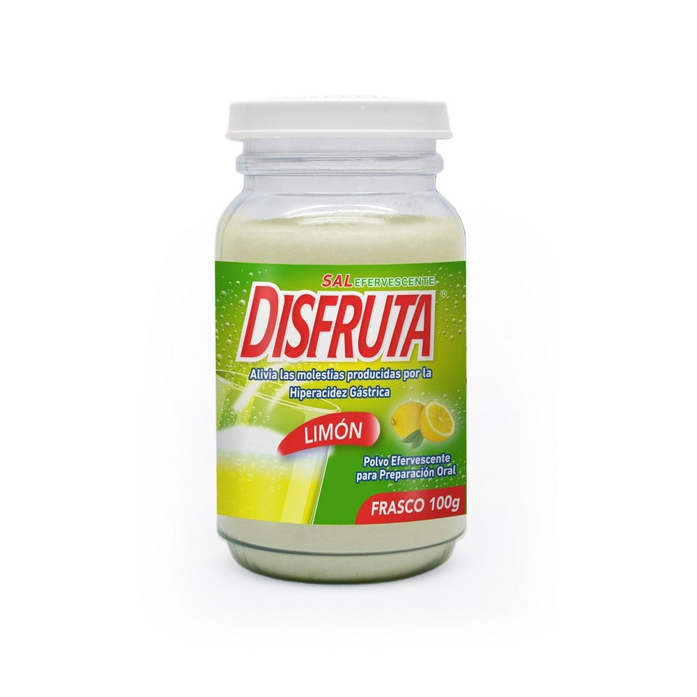 Disfruta Sal Efervescente Limón Polvo Para Preparación Oral 100 gr ...