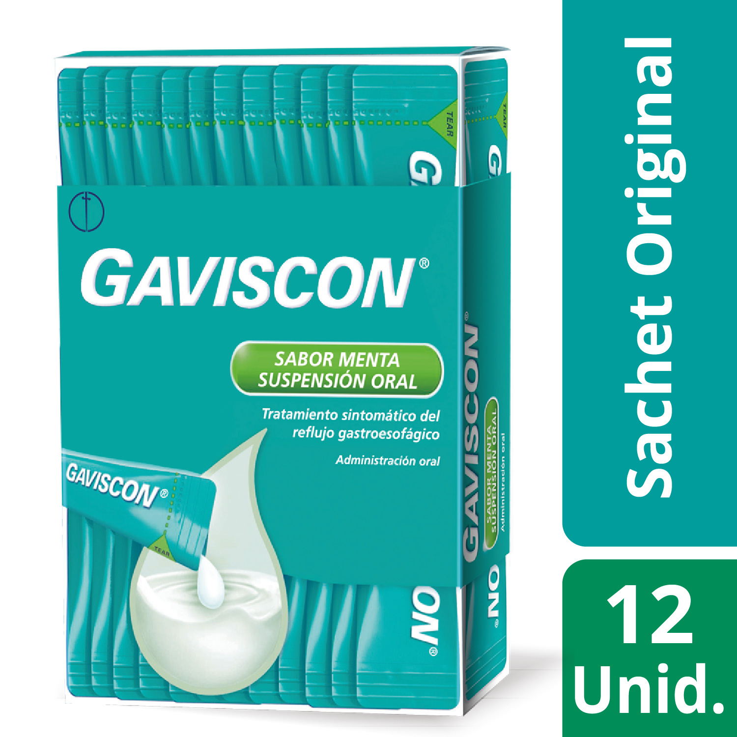 Gaviscon Original - Antiácido 10 mL 12 Sachets - FarmaCompara