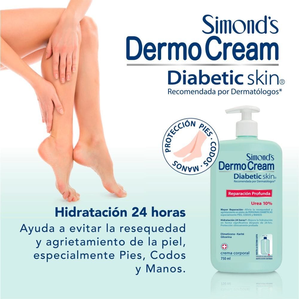 Crema de Cuerpo Diabetic Skin 750 ml | Cruz Verde