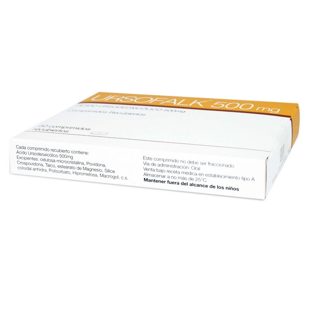 Ursofalk Acido Ursodeoxicolico 500 mg 50 Comprimidos | Cruz Verde