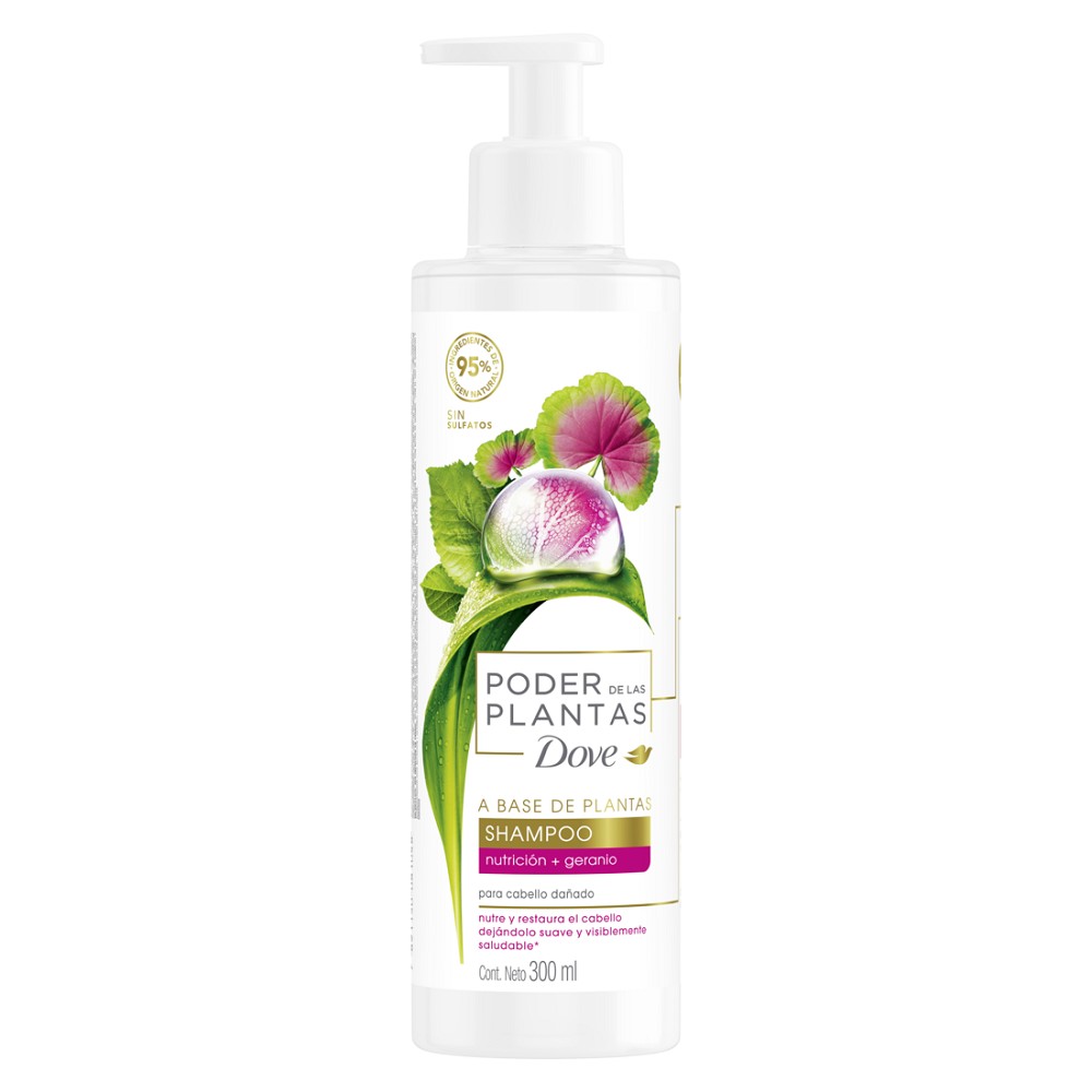 Poder de las Plantas Shampoo Nutrición + Geranio 300 ml | Cruz Verde