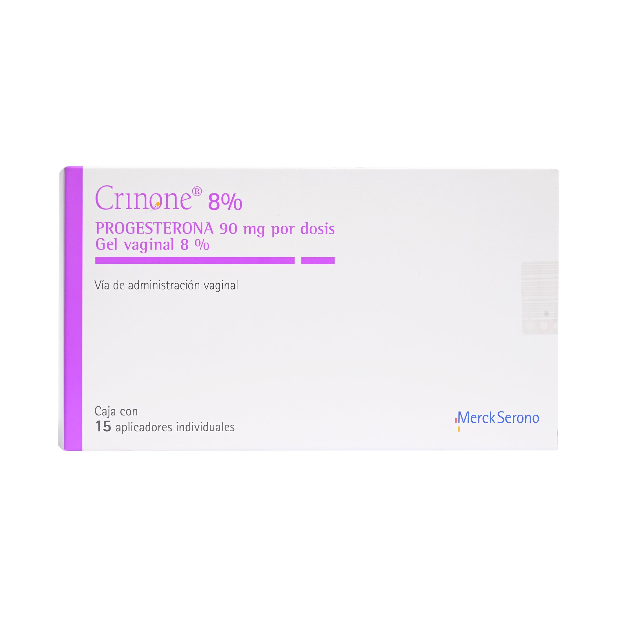 Crinone Progesterona 8% Gel Vaginal 15 Aplicadores Individuales | Cruz ...