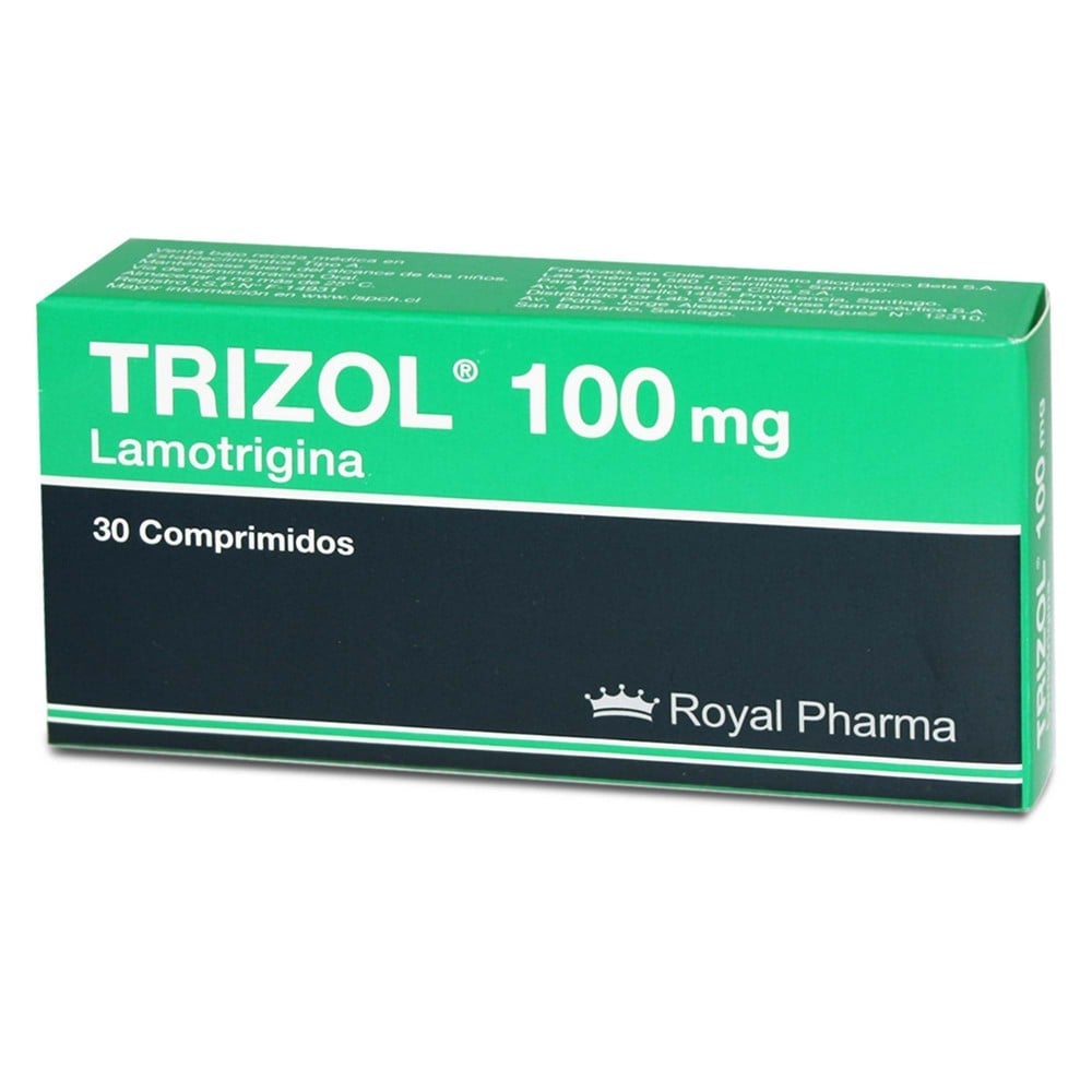 Trizol Lamotrigina 100 mg 30 Comprimidos | Cruz Verde