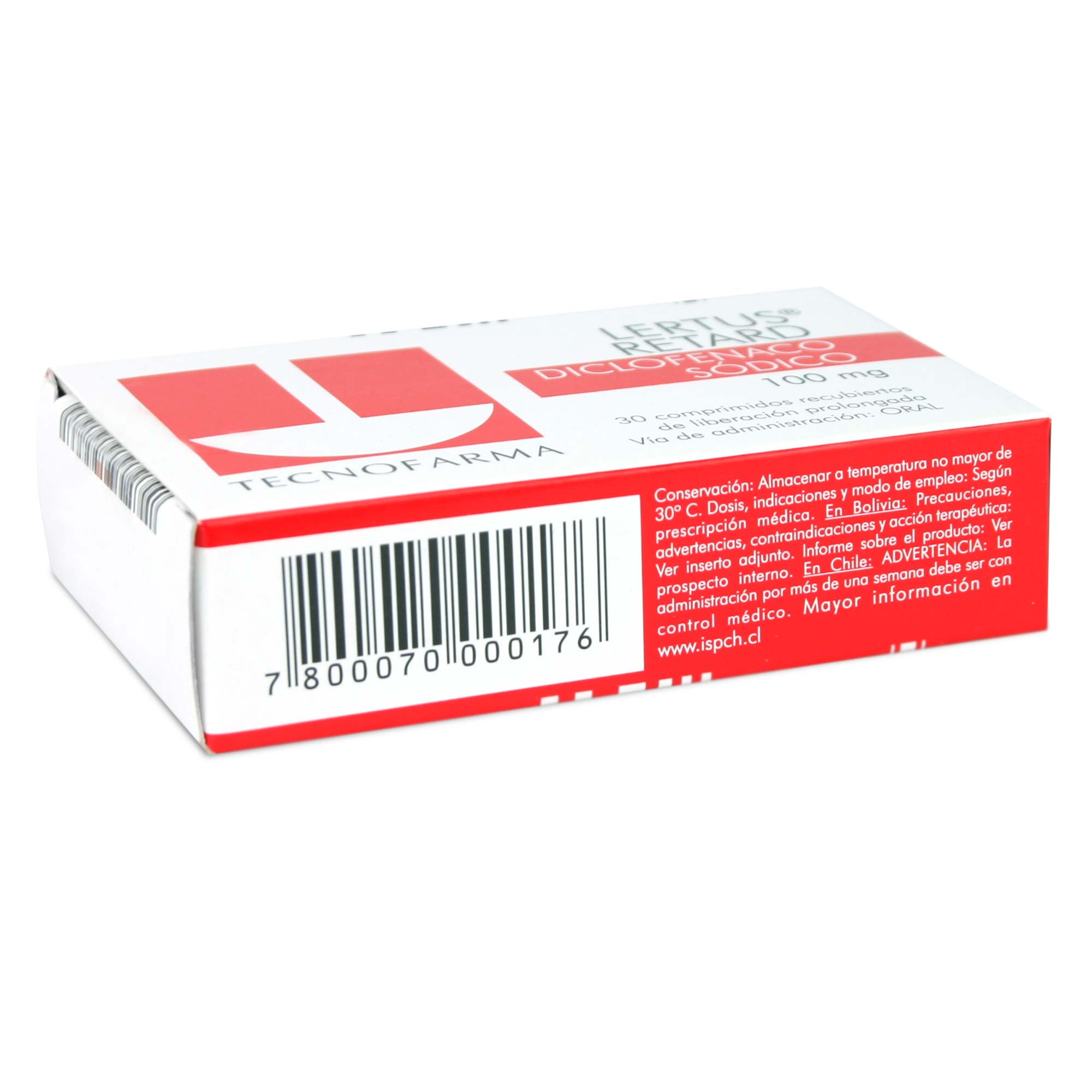 Lertus Retard Diclofenaco Sódico 100 mg 30 Comprimidos | Cruz Verde