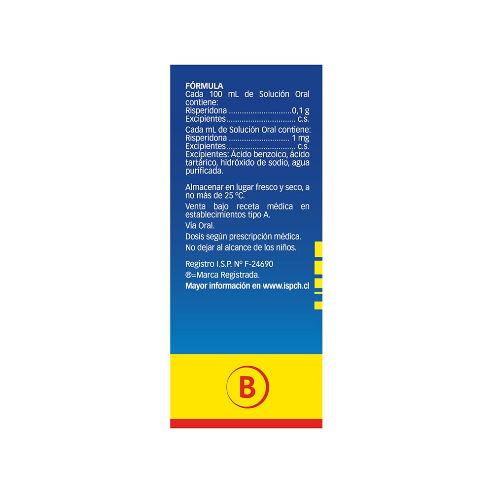 Radigen Risperidona 1 mg/ml Gotas 30 mL | Cruz Verde