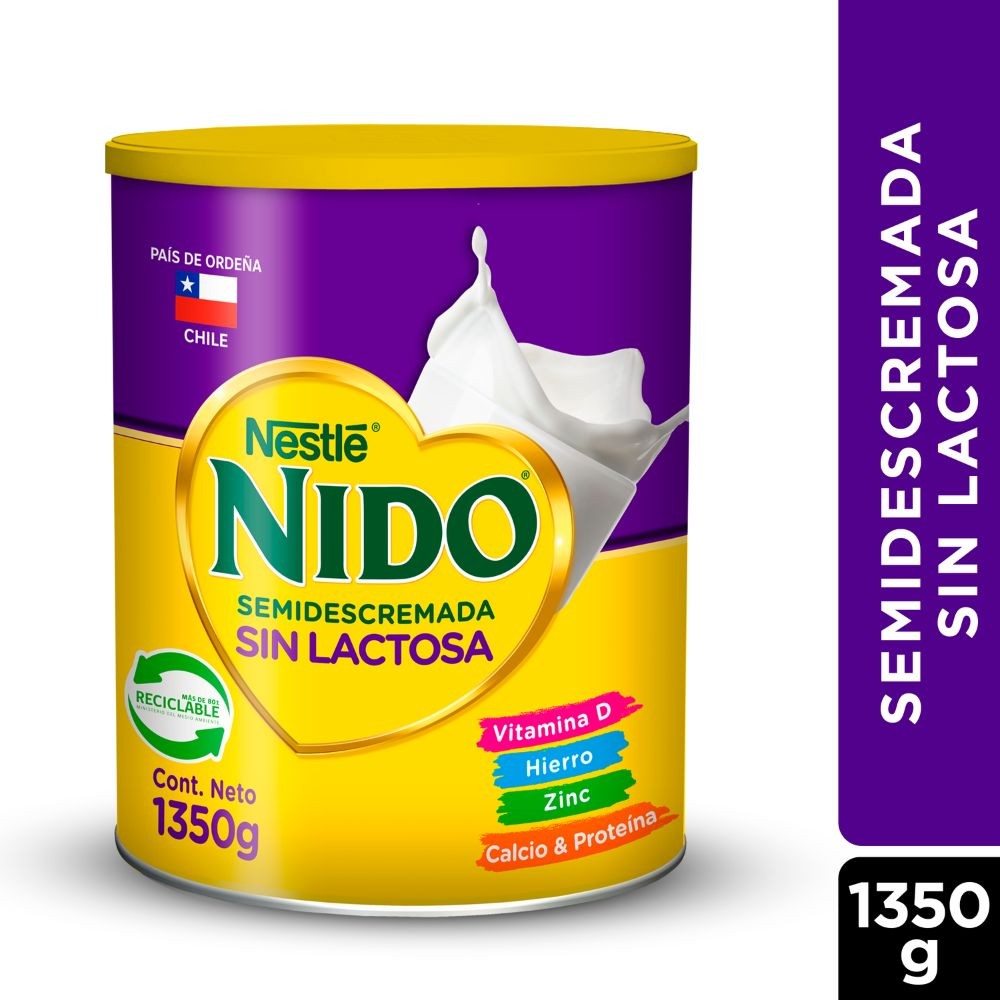 Leche en Polvo Familiar Semidescremada Sin Lactosa 1350 gr - FarmaCompara