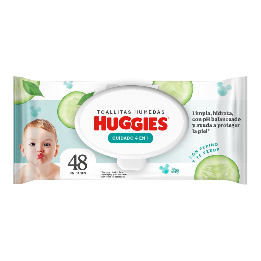Toallas Húmedas Huggies One & Done 48U | Cruz Verde
