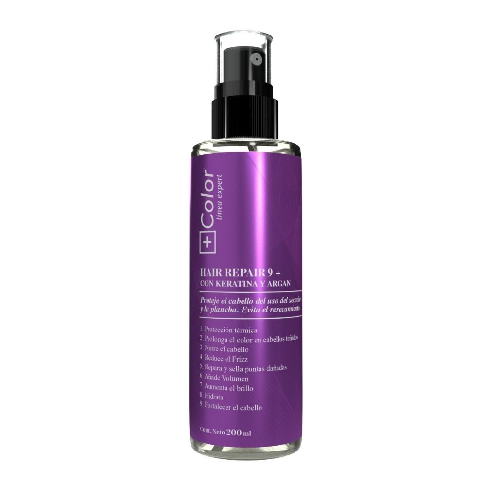Hair Repair 9+ Protector Termico con Keratina y Argan 200ml | Cruz Verde