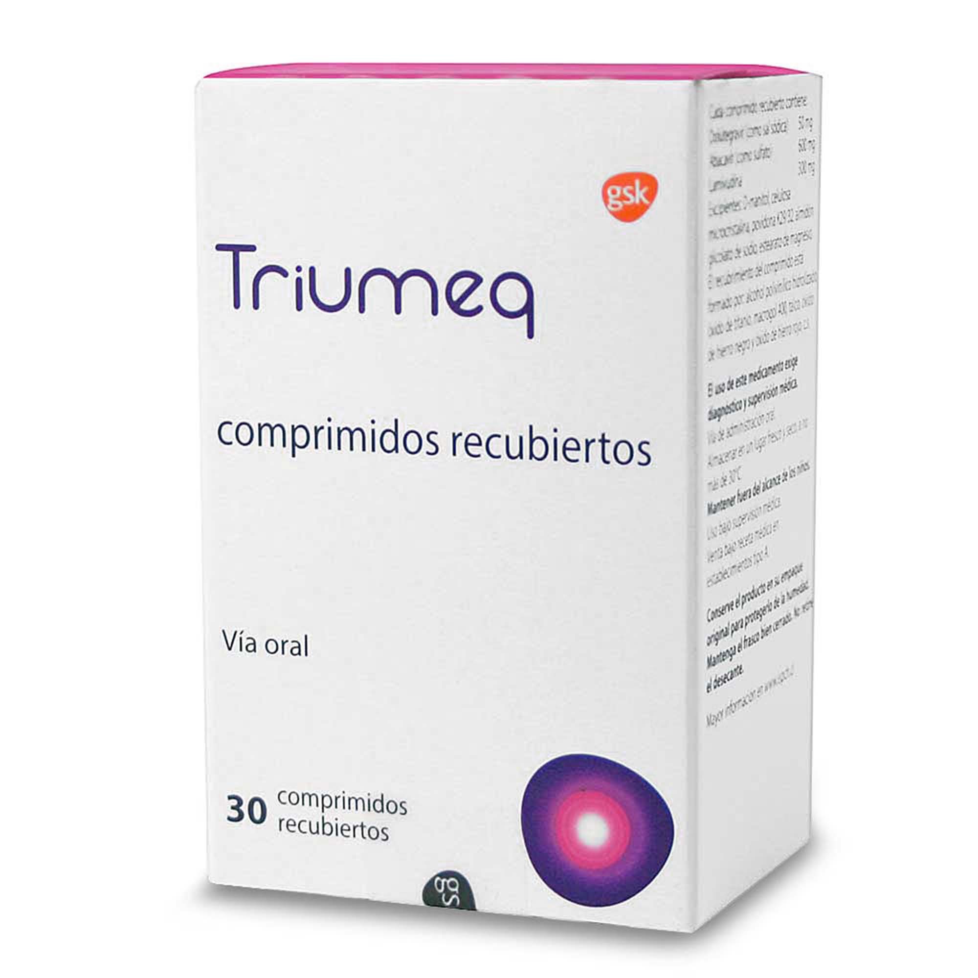 Triumeq Abacavir 702 mg 30 Comprimidos Recubierto