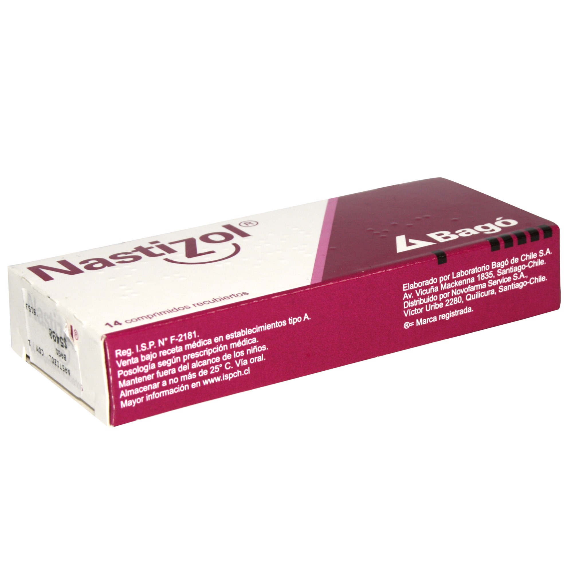 Nastizol Pseudoefedrina 60 mg 14 Comprimidos Recubiertos | Cruz Verde