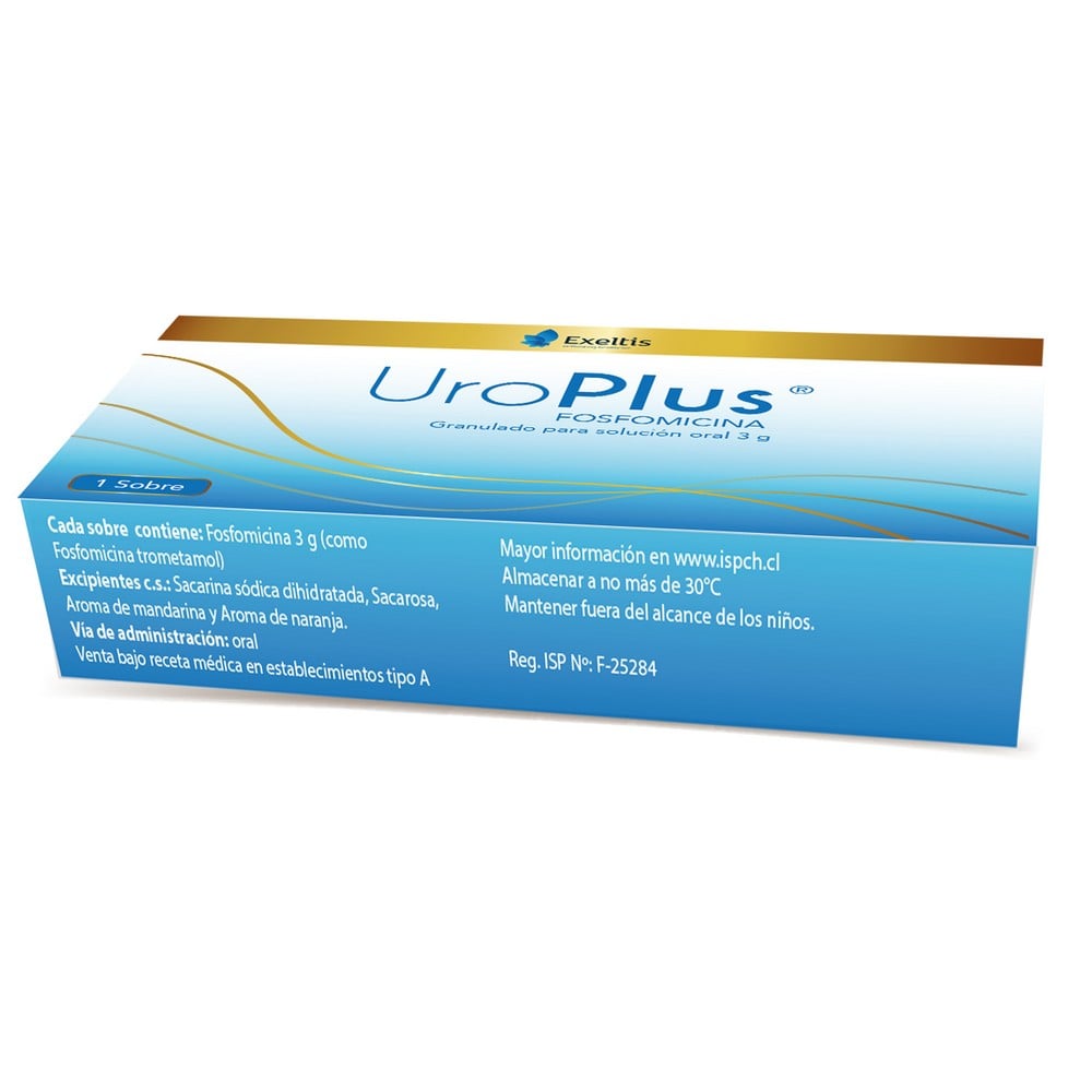Uroplus Fosfomicina 3 gr Granulos para Solucion Oral 1 Sobre | Cruz Verde