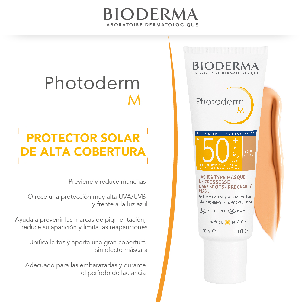 Photoderm M Tinta Dorada Alta Cobertura 40 mL | Farmacias Cruz Verde