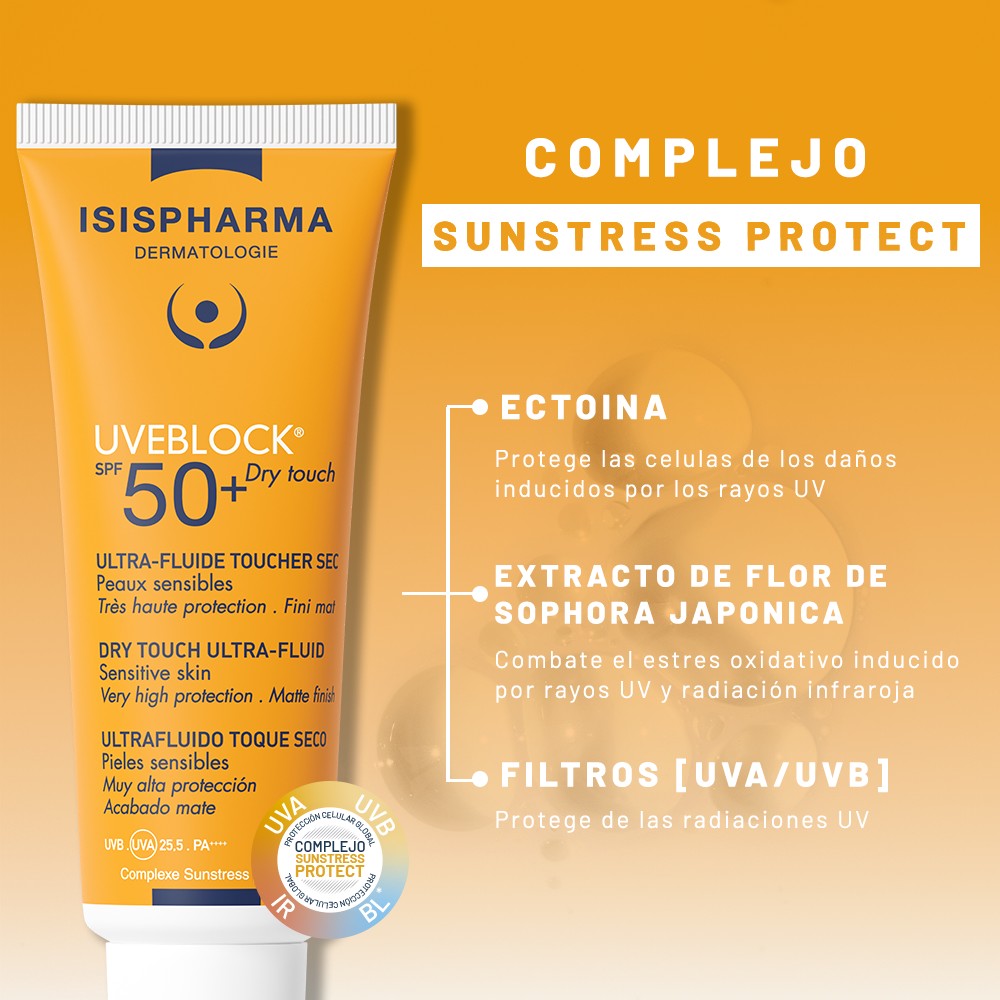 Uveblock Spf50+ Dry Touch Invisible 40ml | Cruz Verde