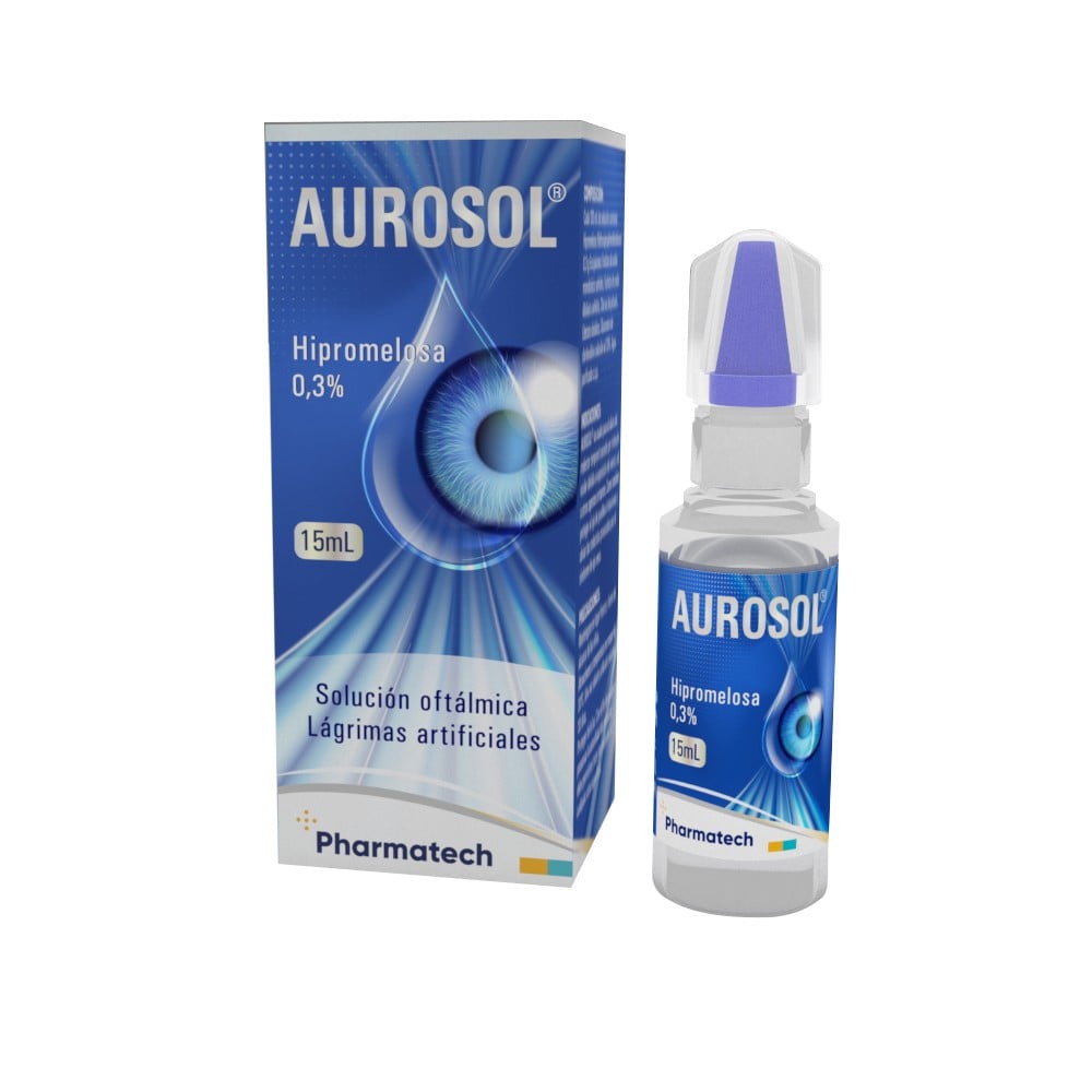 Aurosol Solucion Oftalmica Hipromelosa 0,3°/ Lagrimas Artificiales 15 ml