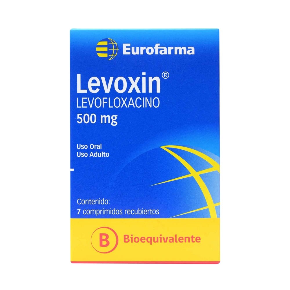 Levoxin Levofloxacina 500 mg 7 Comprimidos | Cruz Verde