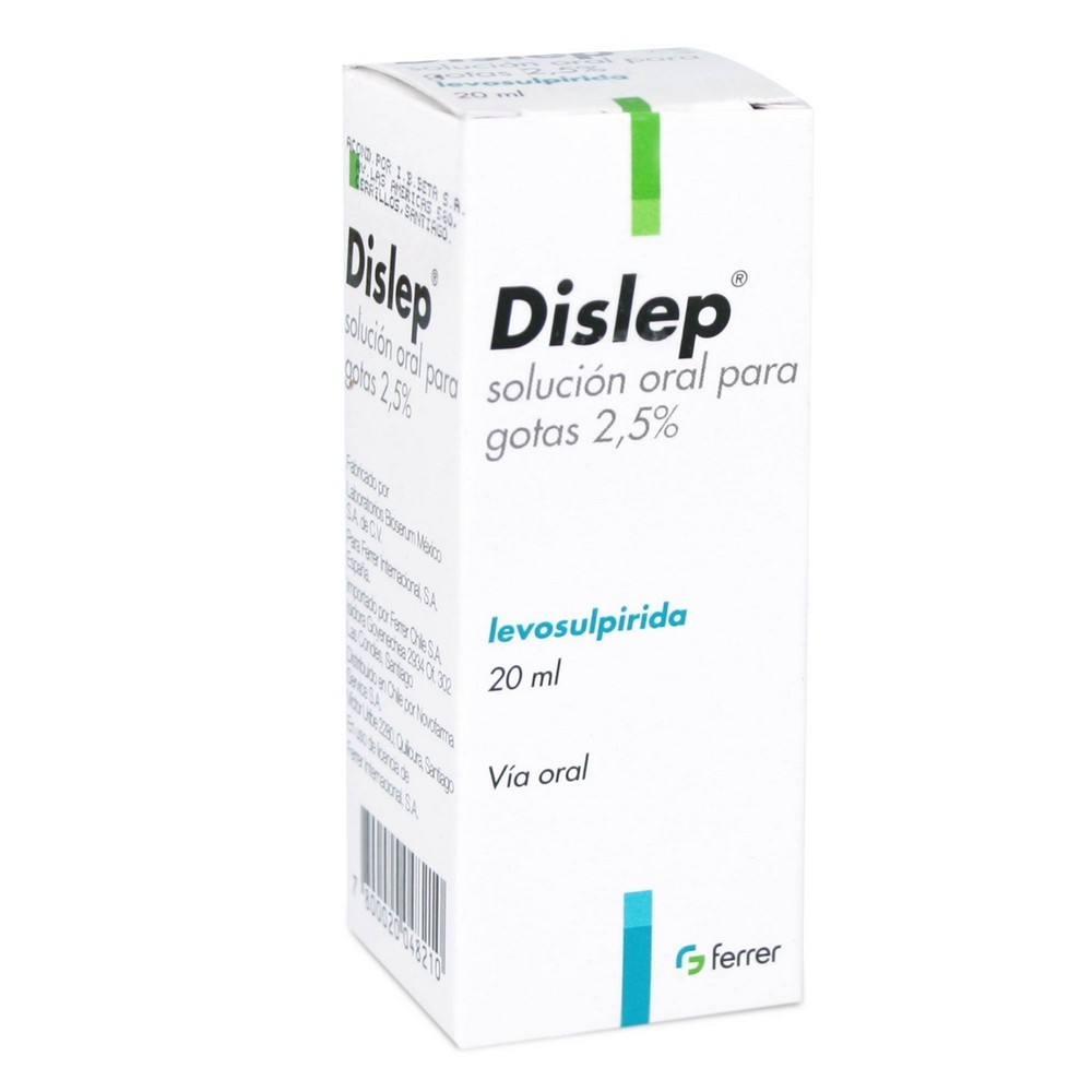 Dislep Levosulpirida 2,5% Gotas 20 mL - FarmaCompara