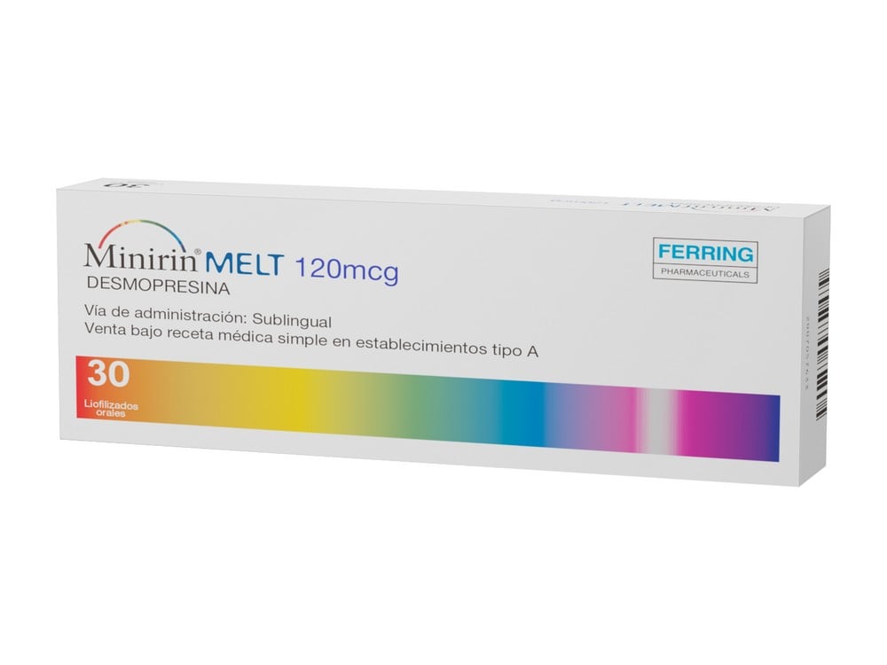 Minirin Melt 120 mcg 30 Comprimidos Sublinguales | Cruz Verde