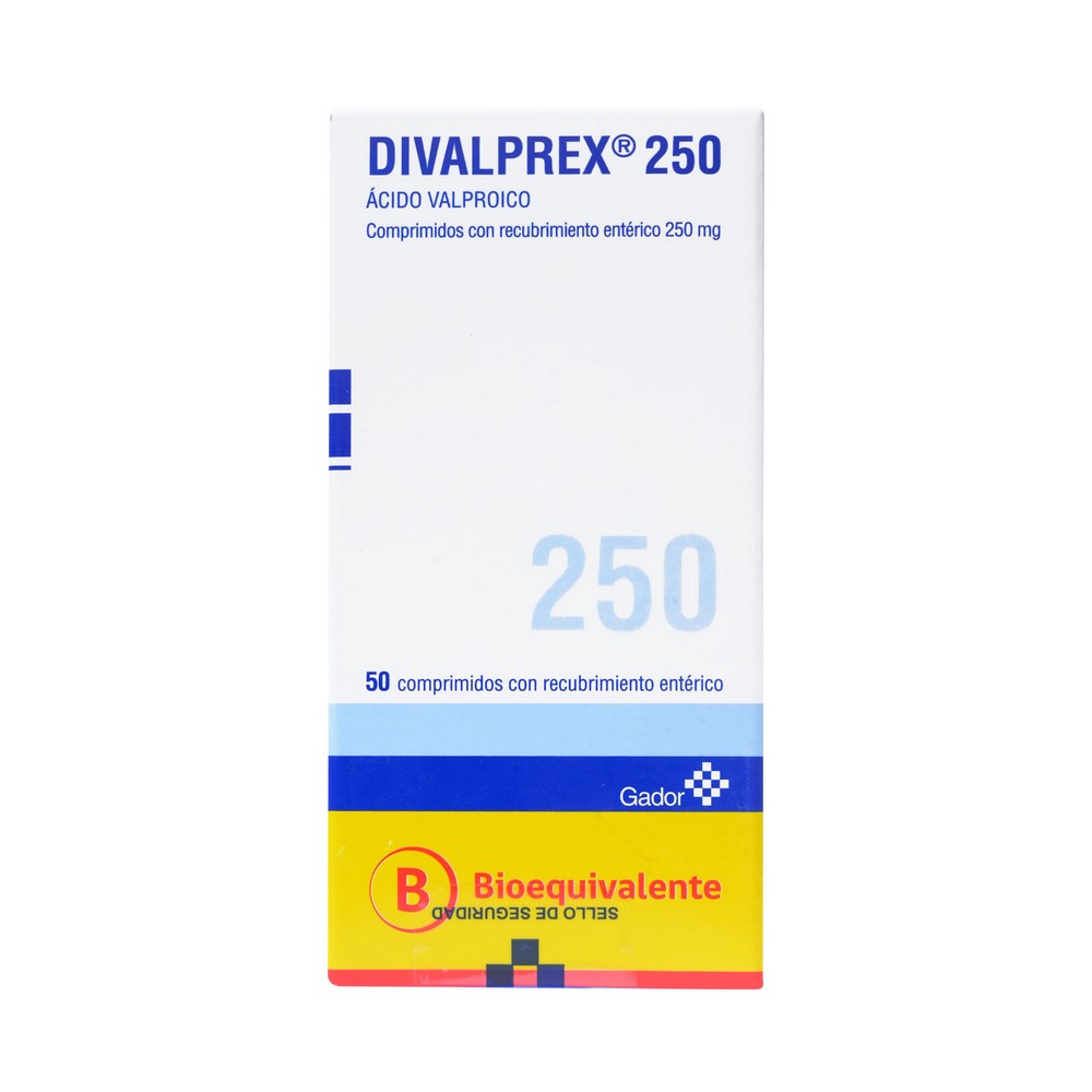 Divalprex 250 Acido Valproico 250 mg 50 Comprimidos | Cruz Verde
