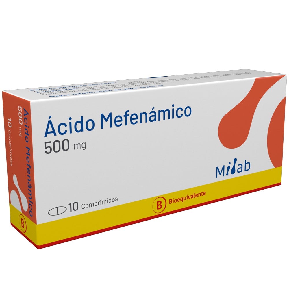 Acido Mefenamico 500 mg x 10 Comprimidos MINTLAB CO SA - FarmaCompara