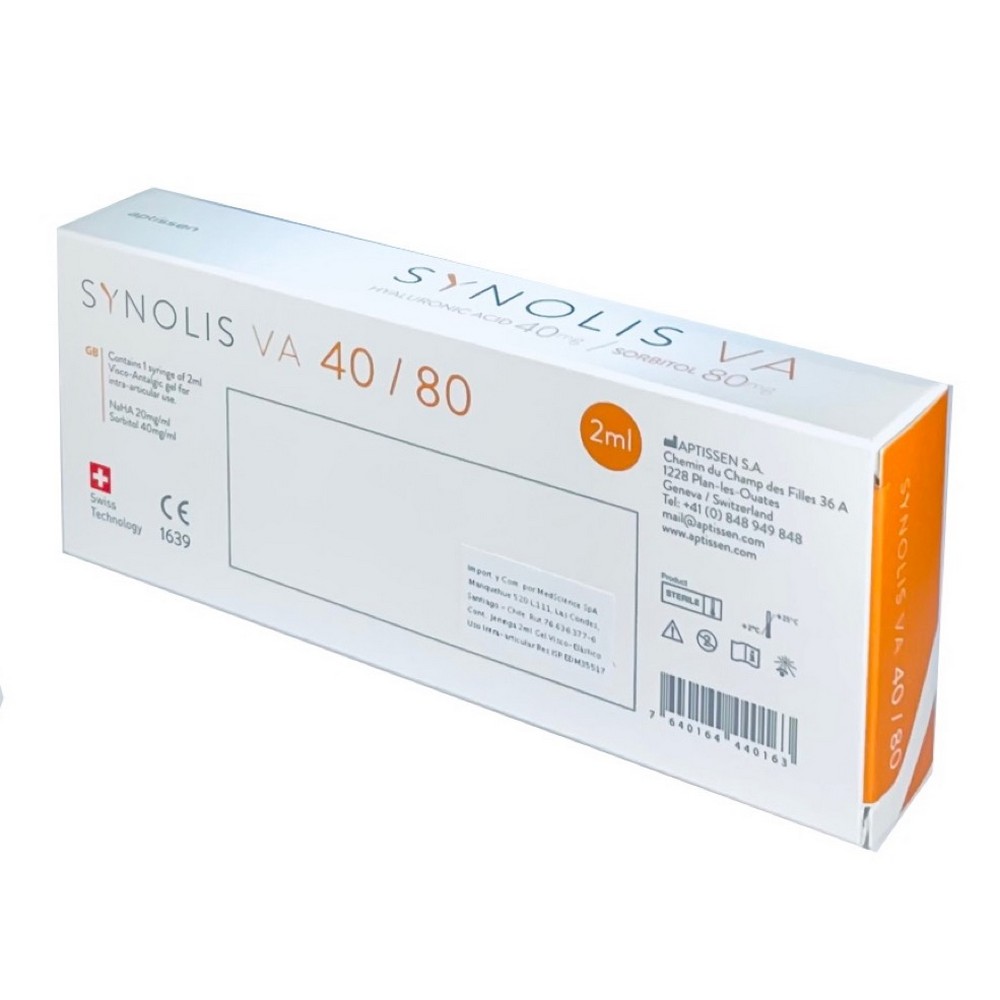 Synolis VA Ácido Hialurónico 40 mg Sorbitol 80 mg 2 mL 1 Jeringa ...