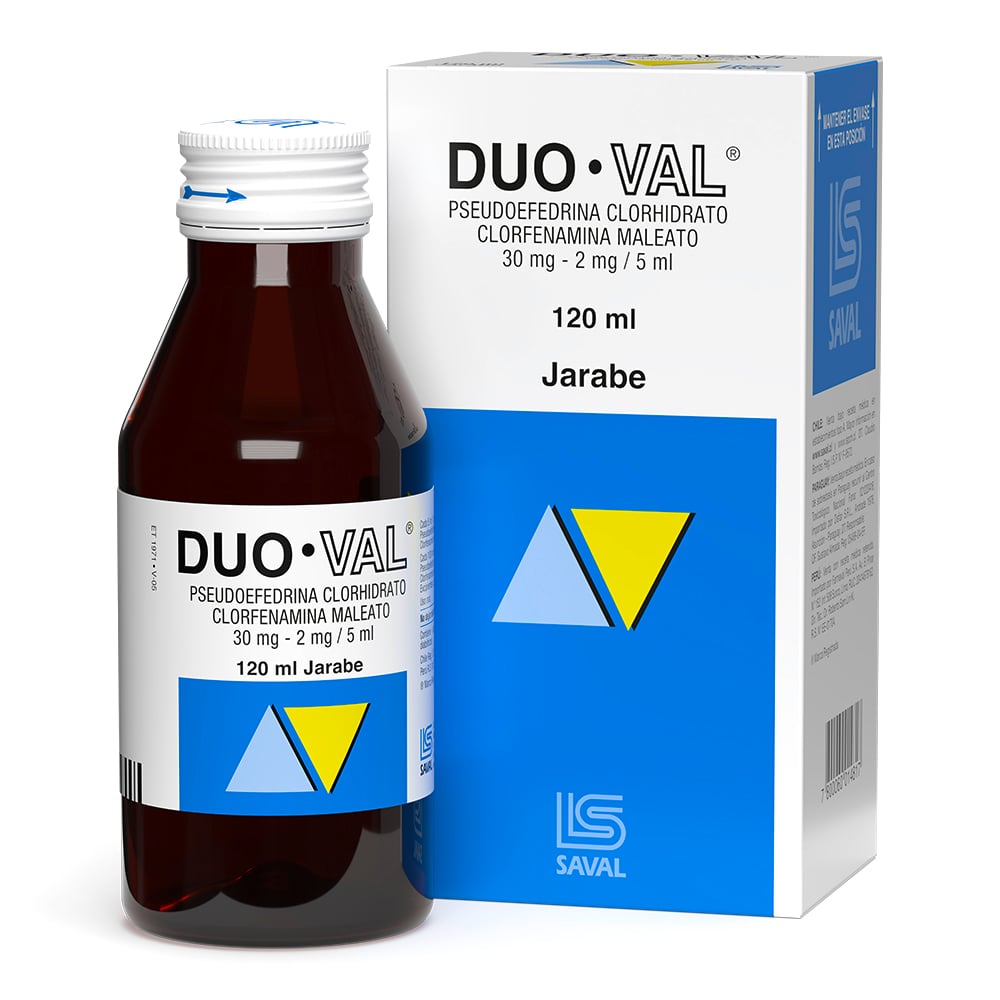 Duo-Val Pseudoefedrina 30 mg / 5 mL Jarabe 120 mL