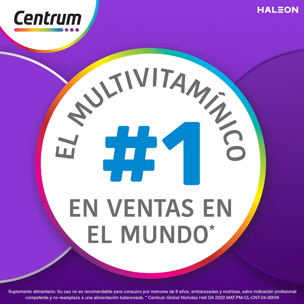 Centrum Mujer Multivitaminico / Multimineral 30 Comprimidos Recubiertos ...