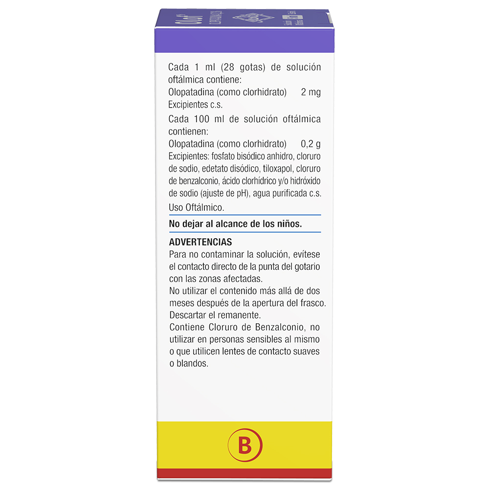 Olof Olopatadina 0,2% Solucion Oftalmica 5 mL | Cruz Verde