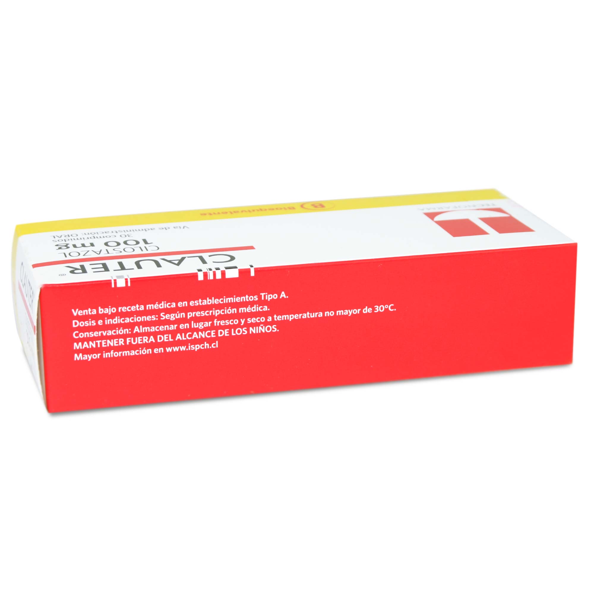 Clauter Cilostazol 100 mg 30 Comprimidos | Cruz Verde