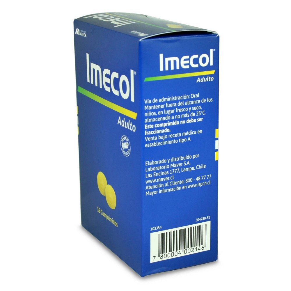 Imecol Nifuroxazida 200 mg 16 Comprimidos | Cruz Verde
