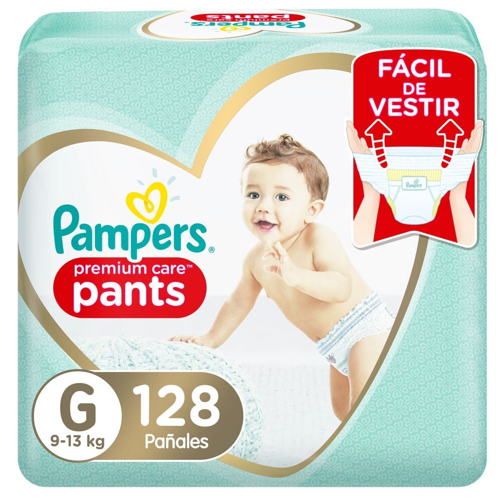 Pañales Premium Care Pants Talla G, 128 Unidades | Cruz Verde
