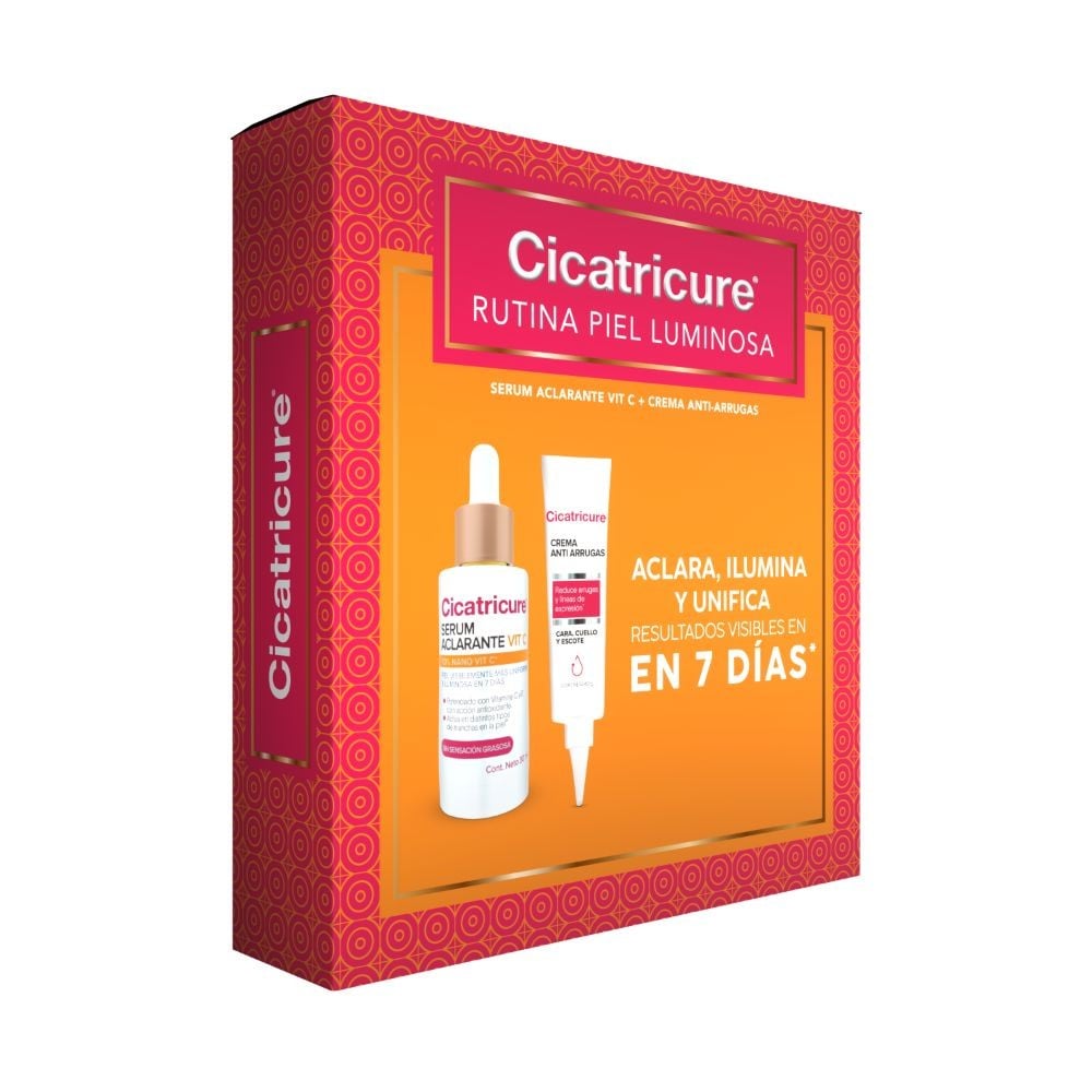 Pack Serum Aclarante Vitamina C 30 ml + Crema Anti-Arrugas 30 Grs ...