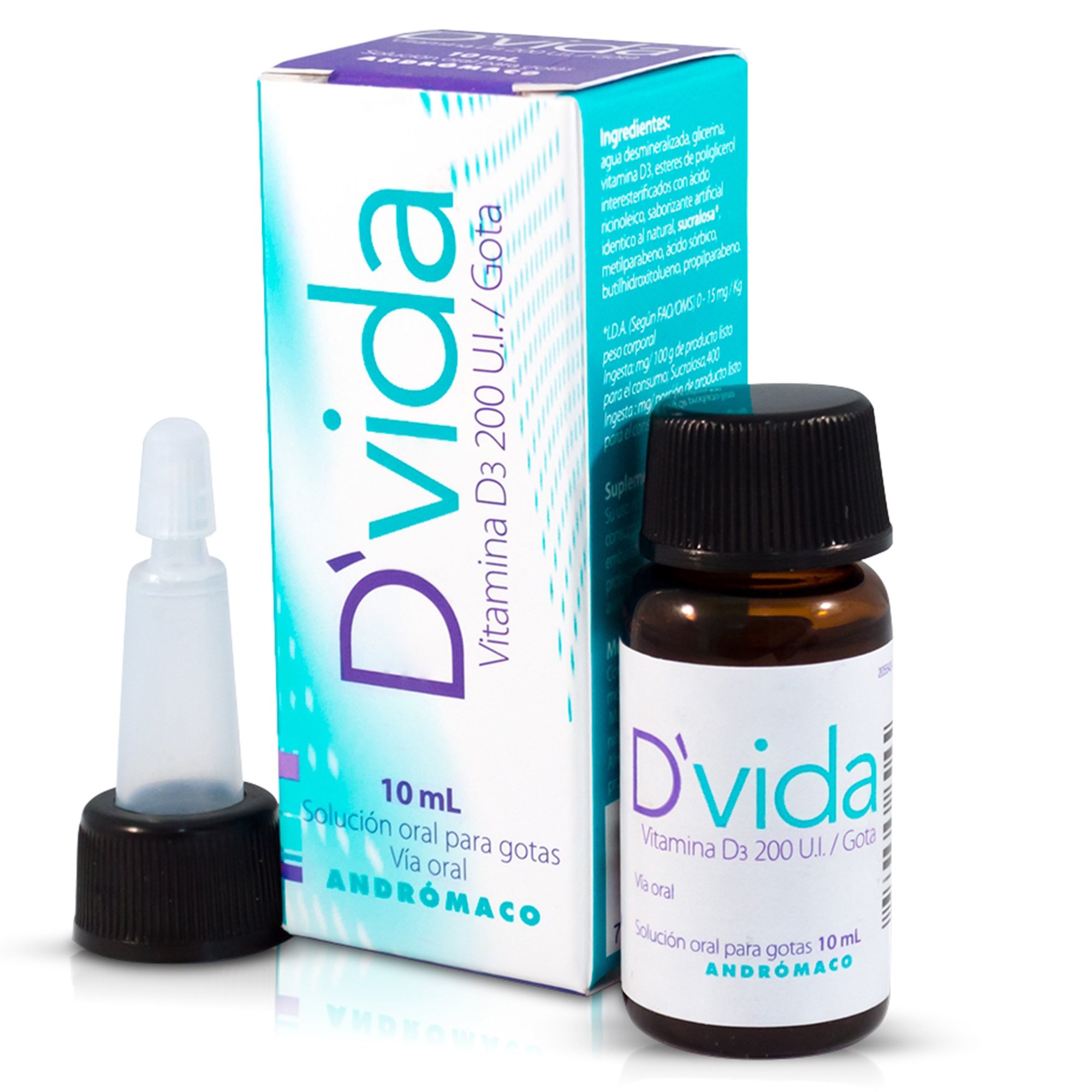 Dvida D3 Vitamina D3 200 UI/GT Gotas 10 mL | Cruz Verde
