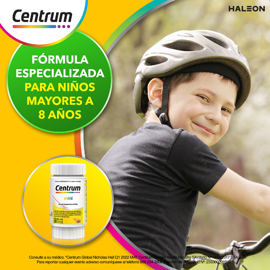 Centrum Mini Multivitaminico-Multimineral para mayores de 8 años 30 ...