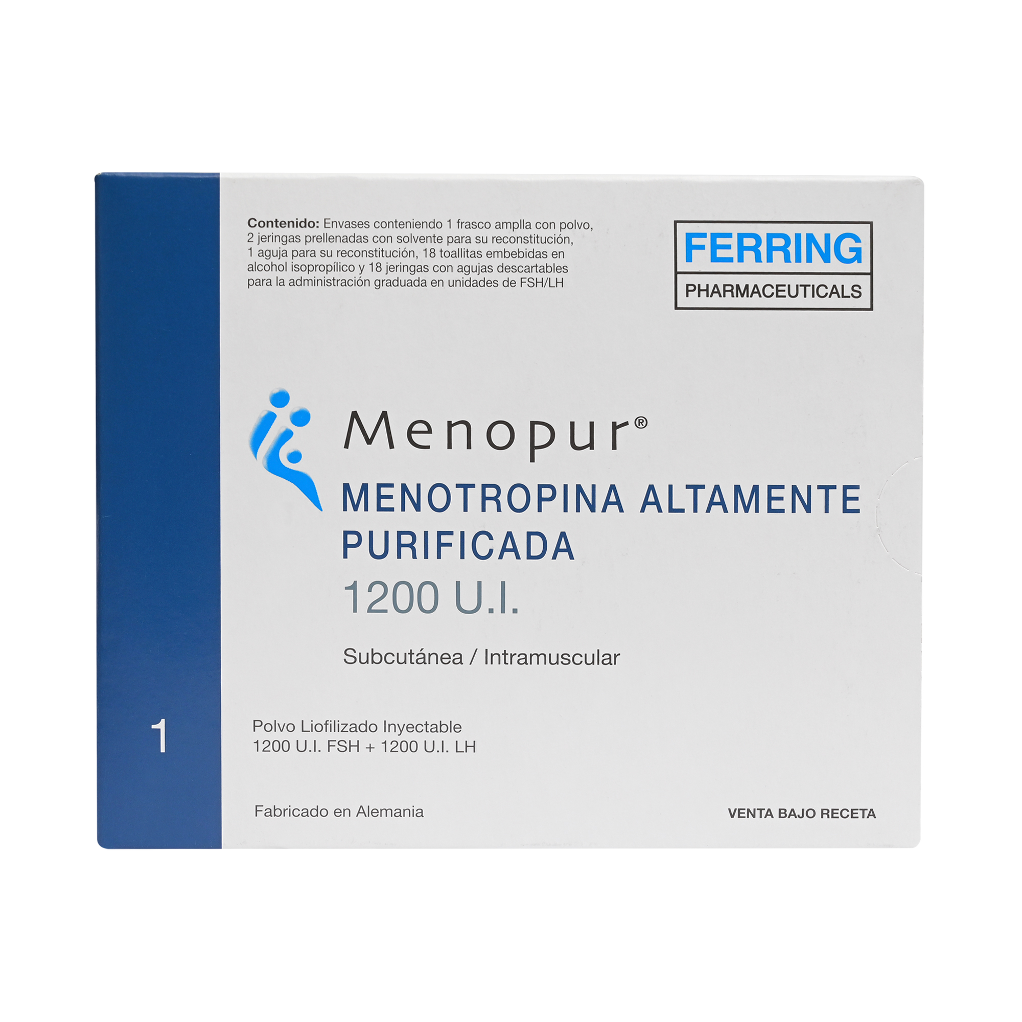 Menopur Multidosis Menotropina Altamente Purificada 1.200 UI Polvo ...