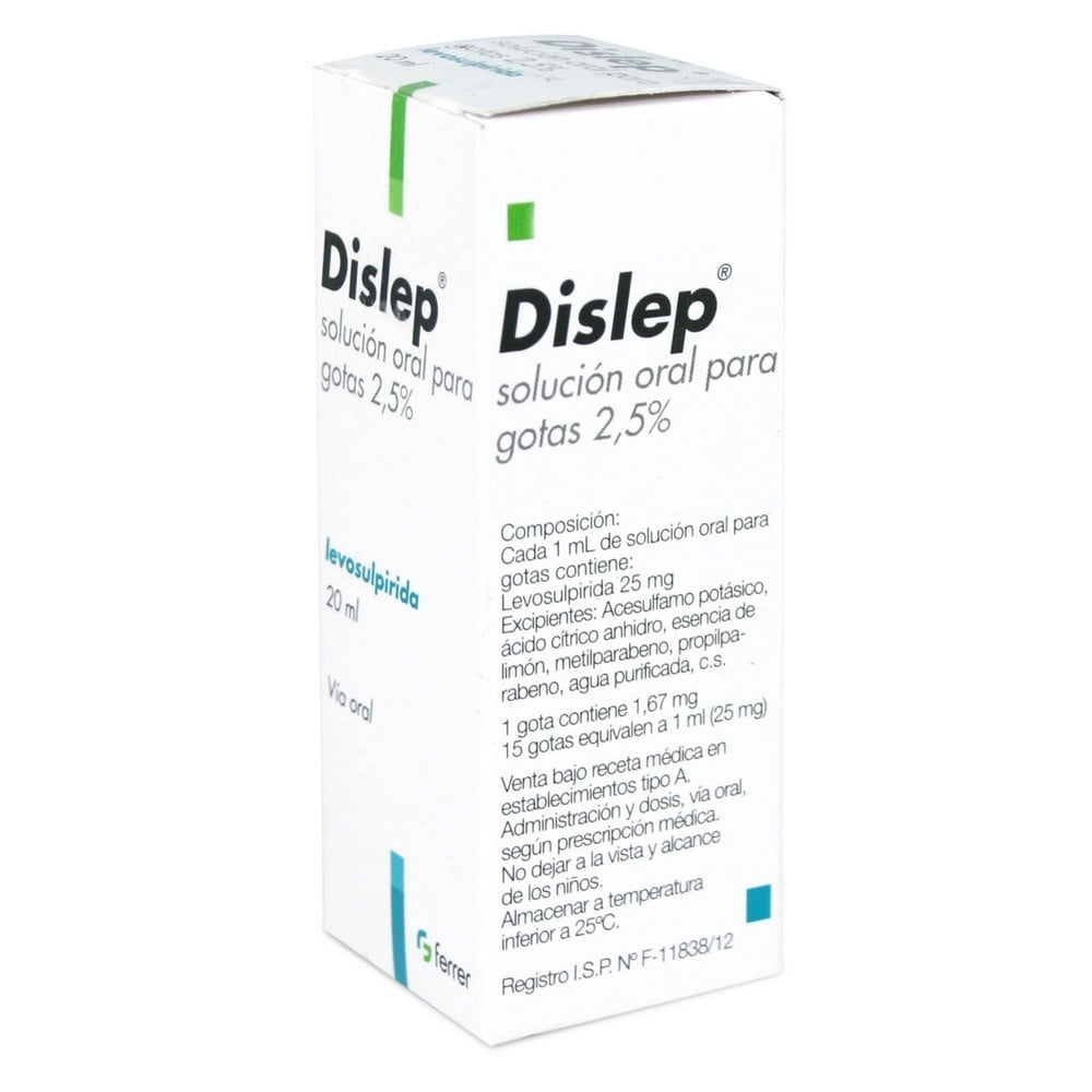 Dislep Levosulpirida 2,5% Gotas 20 mL | Cruz Verde