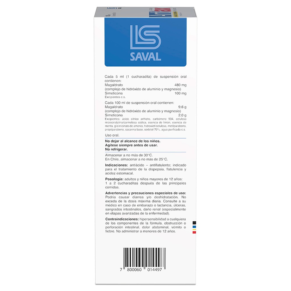 Antiax Magaldrate 480 mg Suspensión 180 mL | Farmacias Cruz Verde