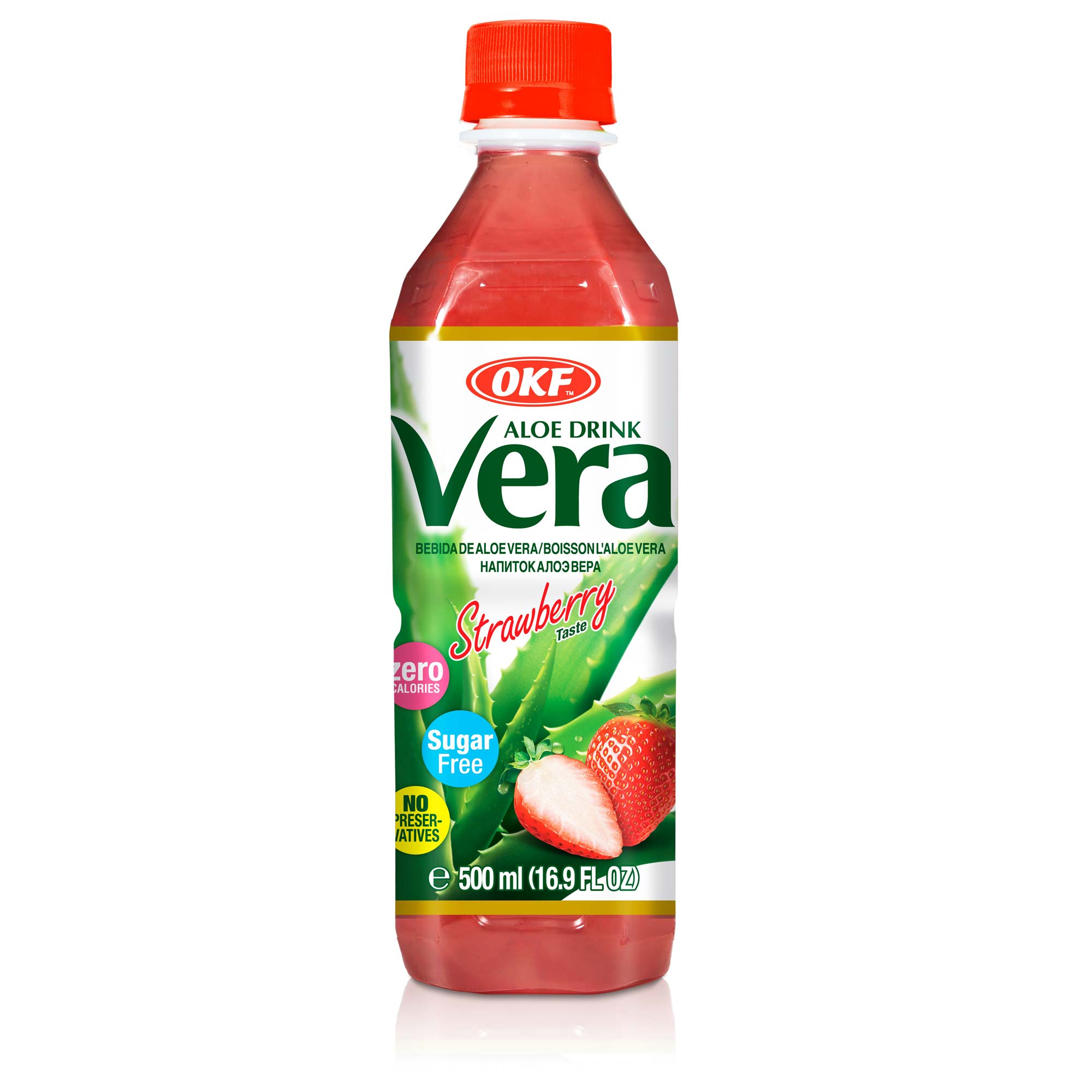 Bebida De Aloe Vera Sin Azúcar Sabor Frutilla 500 mL | Cruz Verde