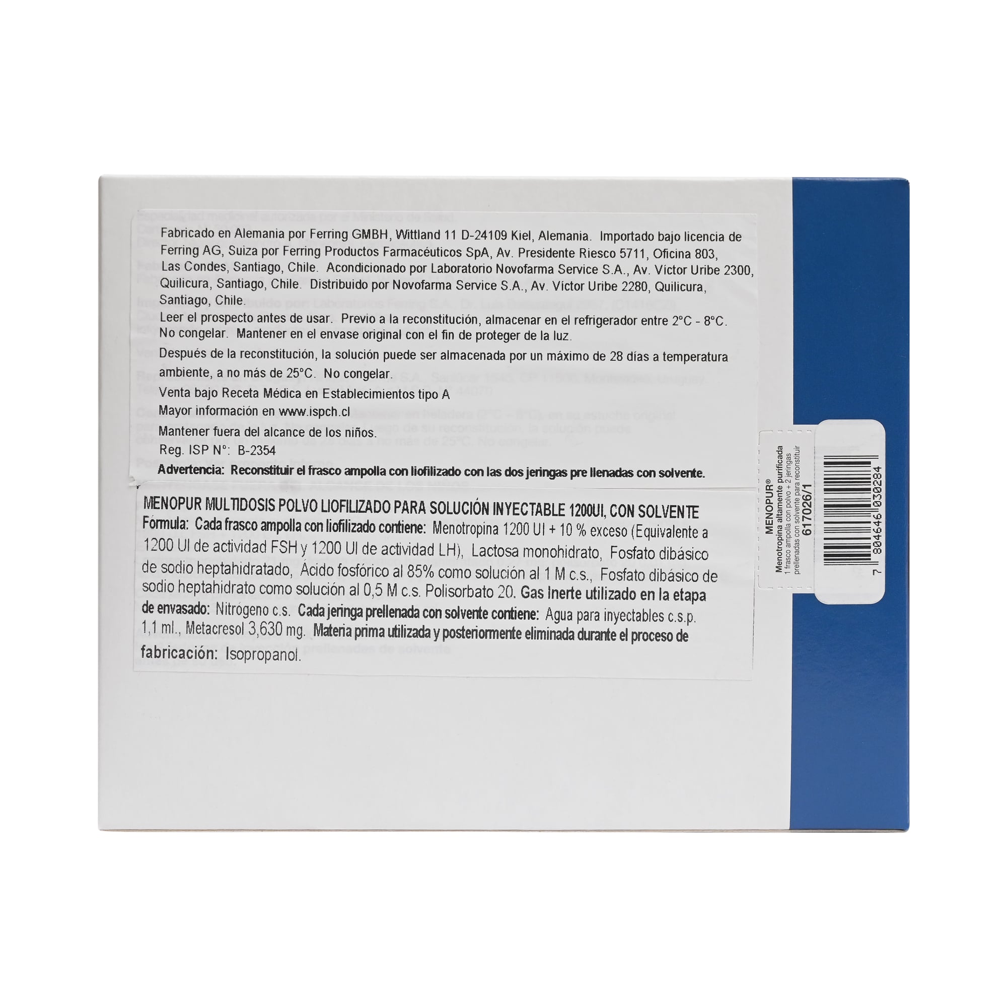 Menopur Multidosis Menotropina Altamente Purificada 1.200 UI Polvo ...